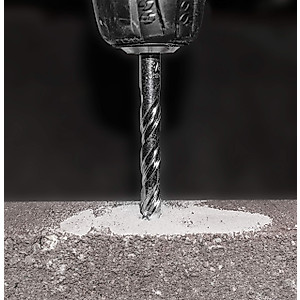 Century Drill & Tool 84400 Fast Spiral Masonry Bit, 5 Piece Set