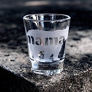 2oz Mama Bear Shotglass LASER