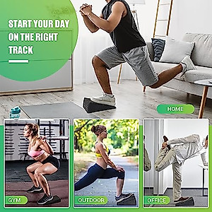 Slant Board for Calf Stretching, 5 Adjustable Angles Foot Stretcher for Physical Therapy, 480 lbs Weight Capacity Incline Board Wedge for Home Exercise, Squats and Calf Stretch(Black)