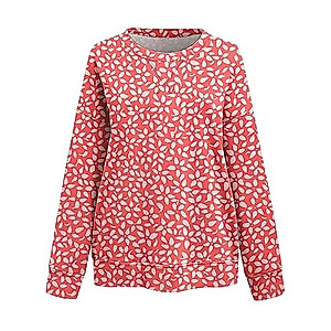 Halloween Crewneck Sweatshirt Womens Long Sleeve Tops Casual Womens Sweaters Plus Size Womens Sweatshirts Crewneck Sweater Tops Casual Sweatshirts Loose Fit Pullover Printed Blouse Trendy Shirt