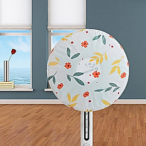 BESPORTBLE Washable Floor Fan Dust Cover Fan Protection Cover Reusable Accessories Supplies(Floral) Summer Fan