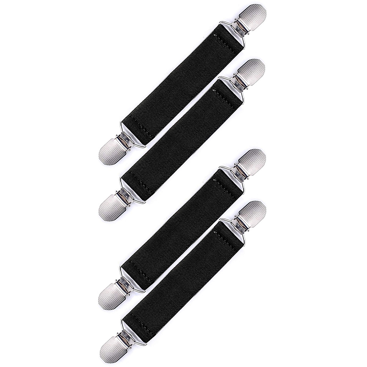 Century Star Elastic Mitten Clips for Toddlers Glove Clips for Kids Babys Adults Winter Boys Girls Mitten Clips 2 Pairs Black One Size