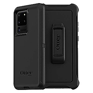 OtterBox DEFENDER SERIES SCREENLESS Case Case for Galaxy S20 Ultra/Galaxy S20 Ultra 5G (ONLY - Not Compatible with Any Other Galaxy S20 Models) - BLACK
