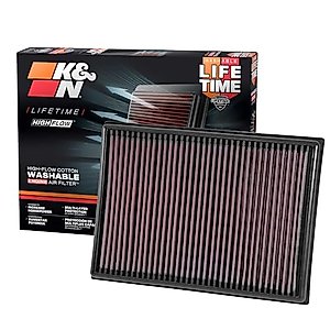 K&N Engine Air Filter: Increase Power & Towing, Washable, Premium, Replacement Air Filter: Compatible with 2010-2019 Toyota/Lexus SUV V6/V8 (4runner, GX460, Land Cruiser, FJ Cruiser, Prado), 33-2438