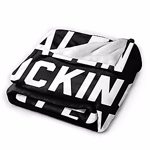 Van Fucking Halen Blanket Novelty Throw Blanket 50"" x40 Flannel Micro Fleece Blanket for Sofa Home Camping Travelling Blanket