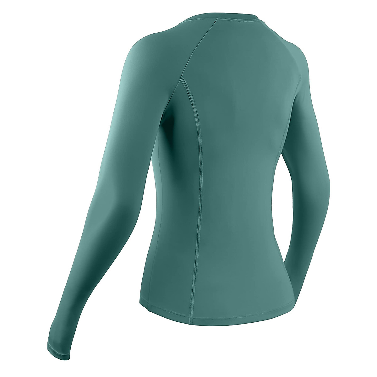 CADMUS Women's 3 Pack Compression Shirts Long Sleeve Yoga Athletic Running T Shirt,Black, Grey, Dark Green,X-Large