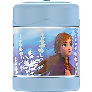 THERMOS FUNTAINER 10 Ounce Stainless Steel Vacuum Insulated Kids Food Jar, Frozen 2