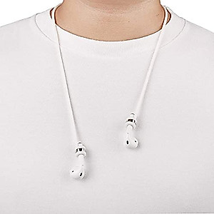 Guran 360° Strong Magnetic earphone Strap Anti-Lost Cord Sports String for Airpods 3rd 2nd Generation Pro 3 2 1(White)