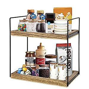 2 Tier Bathroom Counter Organizer, Bathroom Organizer Countertop, Kitchen Spice Rack Kitchen Counter Organizer, Over Toilet Storage Organizer, Coffee Bar Organizer Kitchen Counter Storage Shelf