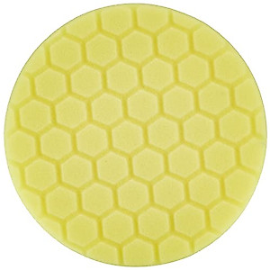 Chemical Guys BUFX_101HEX6 BUFX_101_HEX6 Hex-Logic Heavy Cutting Pad, Yellow (6.5 Inch Pad Made for 6 Inch Backing Plates)
