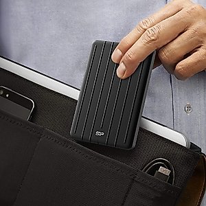 Silicon Power 4TB Rugged Portable External SSD USB 3.2 Gen 2 (USB3.2) with USB-C to USB-C/USB-A Cables B75 Pro