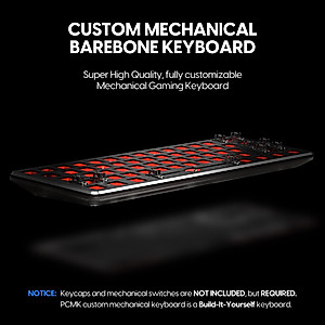 Pulsar Gaming Gears - PCMK Gaming Mechanical Keyboard ANSI Hot Swappable 60% (Barebone, Black)