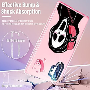 Toycamp for Note 10 Plus Case, Cute Funny Skull Skeleton Design for Women Girls Boys Teens for Galaxy Note 10 Plus Cases, Cute Cartoon Face Print Cover for Samsung Note 10 Plus Case 5G