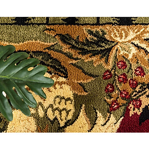 Unique Loom Barnyard Collection Area Rug - Farm (3' 3" x 5' 3" Rectangle, Cream/ Black)