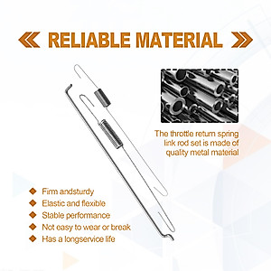 18 PCS Throttle Return Spring Linkage Kit, Carburetor Spring Classification Governor Connecting Rod Speed Control Spring Compatible with 168F, GX160, GX200, 170F, GX210 Honda Clone, Gasoline Engine