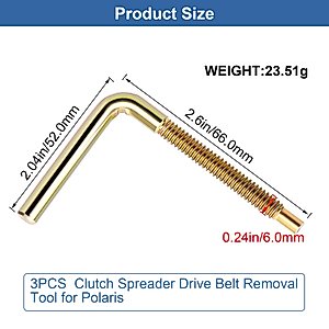 PAGOW 3PCS Clutch Drive Belt Removal Tool, Clutch Spreader Drive Ranger Belt Removal Tool, Belt Change Tools, for Polaris RZR RZR-4 XP Turbo RS1 Ranger XP 1000 Replace 2875911