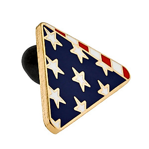 PinMart's Folded American Flag Memorial Veteran Lapel Pin on Instruction Card - Patriotic Enamel Pins for Clothing, Hats, Backpacks and Bags - Memorial Day Pins for Men and Women