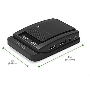 Plugable USB 2.0 7-Port High Speed Hub with 15W Power Adapter - Driverless
