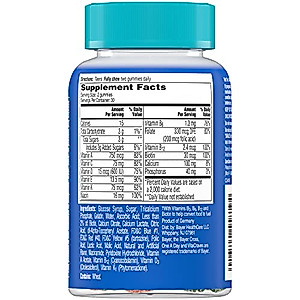One A Day Teen for Him Multivitamin Gummies, Supplement with Vitamin A, C, D, E and Zinc for Immune Health Support* & more, 60 Count