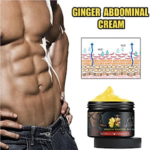 50g Rockpecs Ginger Cream, Gynecomastia Firming Ginger Cream, Ginger Abdominal Cream, Firming Body Cream, Tummy Tightening Cream, Chest Belly Fat Remove Cream (5pc)