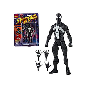 Spider-Man Marvel Legends Series 6-inch Symbiote Action Figure Toy, includes 4 Accessories: 4 Alternate Hands