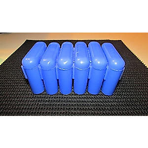 APGOLF 4 New 1 oz Gold Mining Glass Vials and Vial Case Holder Interlocking Nesting Green