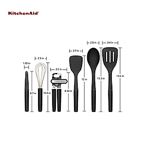 KitchenAid Universal Tool and Gadget Set, 6 Piece, Black