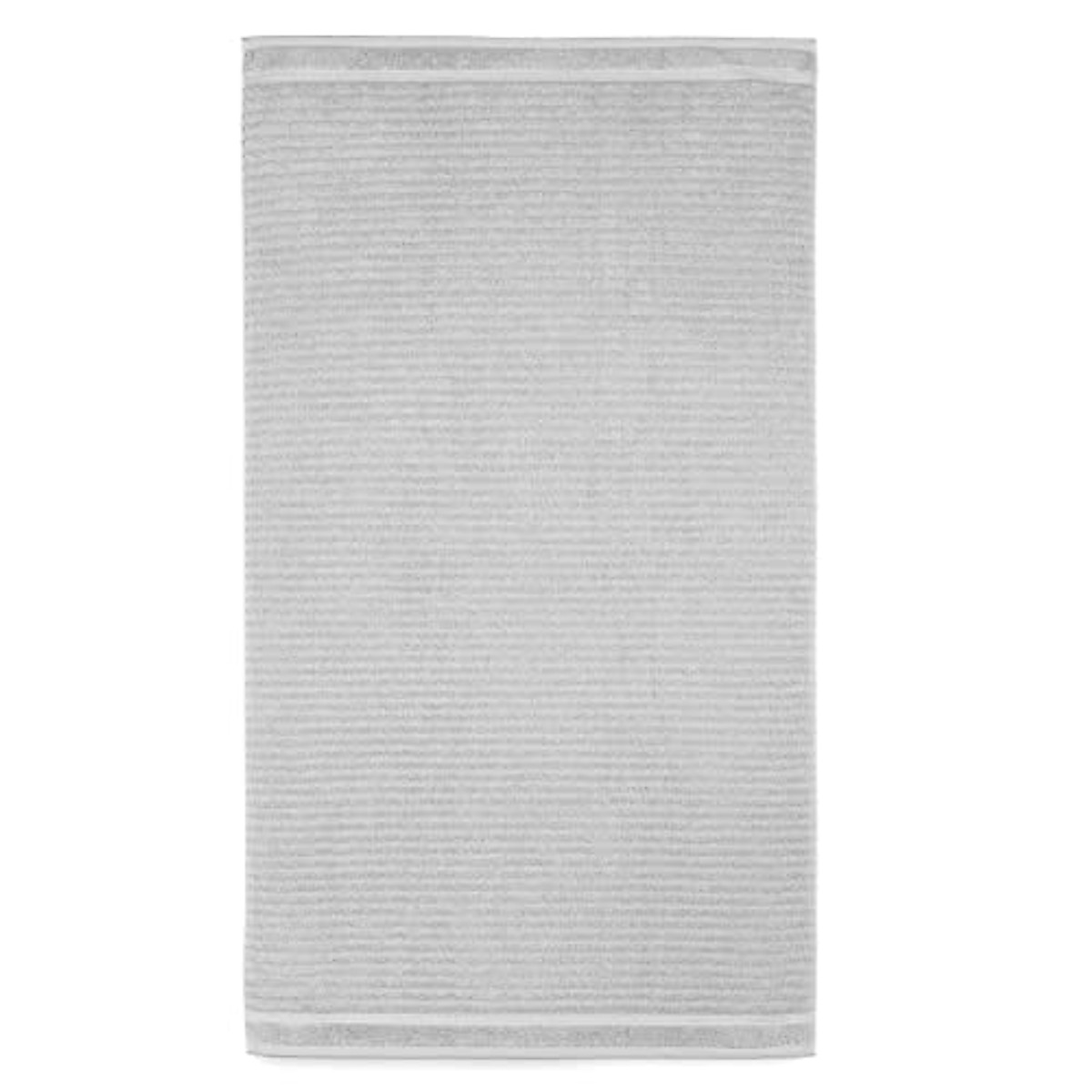 MARTHA STEWART 100% Cotton Bath Towels Set Of 6 Piece, 2 Bath Towels, 2 Hand Towels, 2 Washcloths, Quick Dry Towels, Soft & Absorbent, Bathroom Essentials, Towel Sets For College Dorm, Textured Gray