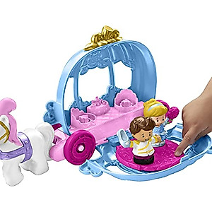 Disney Princess Toddler Toy Little People Cinderella’S Dancing Carriage Playset With Horse & Figures For Ages 18+ Months