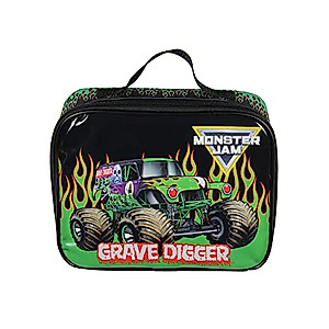 INTIMO Monster Jam Grave Digger Single Compartment Insulated Big Large Lunch Box Bag