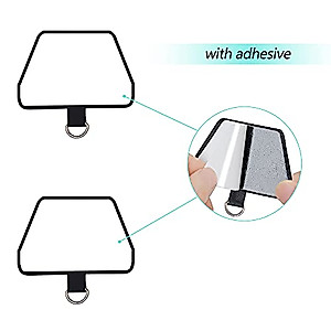 SS Phone Lanyard, Adjustable Cell Phone Strap for Around the Neck Lanyard-Black