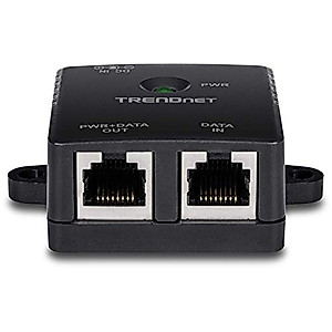 TRENDnet Gigabit Power Over Ethernet Injector, TPE-113GI (Version 3.0R), Full Duplex Gigabit Speeds, Connect Devices Up to 100m (328 ft), Wall Mount, Connect Network Devices Up to 100M (328 ft.)