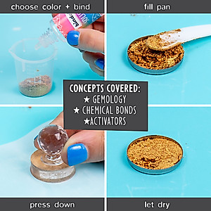 You*Niverse Cosmetic Colorist by Horizon Group USA: Create 15 Hand Pressed Eyeshadows, STEAM Kit, Includes Magnetic Palette, Colorful Pigments, Tamper Tool & More, Multi