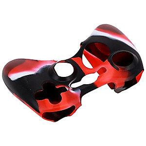 SunAngel Xbox 360 Wireless Controller Skin Protective Rubber Case Cover for Microsoft Xbox 360 Game Pad (3 Colors Package)