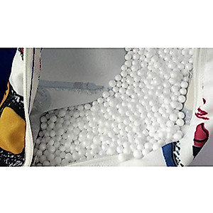 GPPZM 250g/500g Bean Bag Filler Foam Beads Ballsbag White Foam Ball Beanbag for Toys Pillows Bags Sofa Bed Filler (Size : 500g)