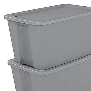 Sterilite 30-Gallon Tote Box, Titanium