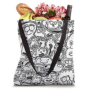 GEM ULTRA Face Doodles Street Art Tote Bag