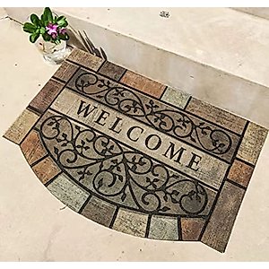 Welcome Door Mats 24"x36" Heavy Duty Front Door Mat Outdoor Large Doormats with Non-Slip Rubber Backing Outdoor Welcome Mats for Front Door Entryway,Garage,Patio,High Traffic Area