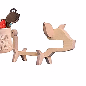 SEASD Wine Rack Wooden Bottle Rack Animal Bottle Rack Creative Decoration Wine Rack Animal Shape