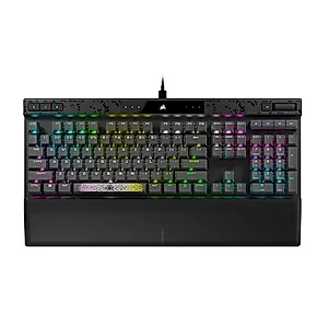 CORSAIR K70 MAX RGB Magnetic Mechanical Wired Gaming Keyboard –MGX Adjustable Switches, Simultaneous SOCD and Rapid Trigger, PBT Double-Shot Keycaps, Sound Dampening, 8000Hz Polling, QWERTY NA, Black