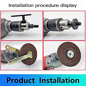 5 PCS Electric Drill Conversion Angle Grinder Adapter Connecting Rod Kit with Spanner Variable Shaft Coupler Converter Tool,6mm/10mm Arbor Mandrel Adapter,Adapter Set for Most Small Angle Grinder