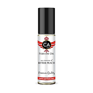 CA Perfume Impression of T. Ford Bitter Peach For Women & Men Replica Fragrance Body Oil Dupes Alcohol-Free Essential Aromatherapy Sample Travel Size Concentrated Long Lasting Roll-On 0.3 Fl Oz/10ml