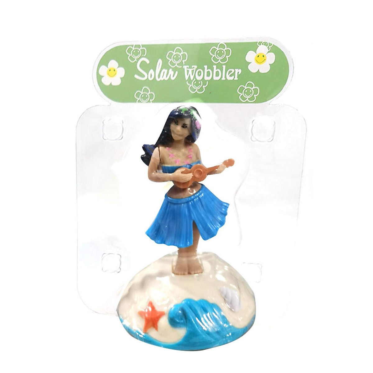 shuaiyin Hawaii Dancing Girl - Solar Powered Hula Girl Swinging Bobble Toy, Dashboard Hula Doll Girl, Car Ornaments Dolls