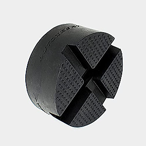 DIY Car Universal X-Slot Jack Pad Rubber Frame Rail Adapter Protector Pinch Weld Side Car Lifting Anti Slip Design Floor Support 10x4.7cm Trolley