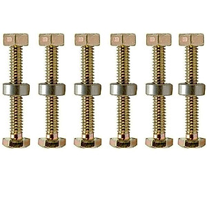 TLAOISUS 6-Pack 1501216MA Shear Pin Bolt Kits Compatible with Murray AYP Craftsman 1501216 9524MA 301172 722130 301172MA Snow Throwers Snowblower