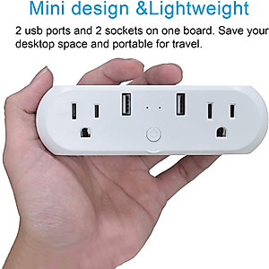 XODO WP3 Smart WiFi Plug - Wireless Remote Control by App Compatible with Alexa and Google Home Assistant 2.4 GHz Network only - Voice Control - WiFi Enable - Smart Home Outlet - 2PK