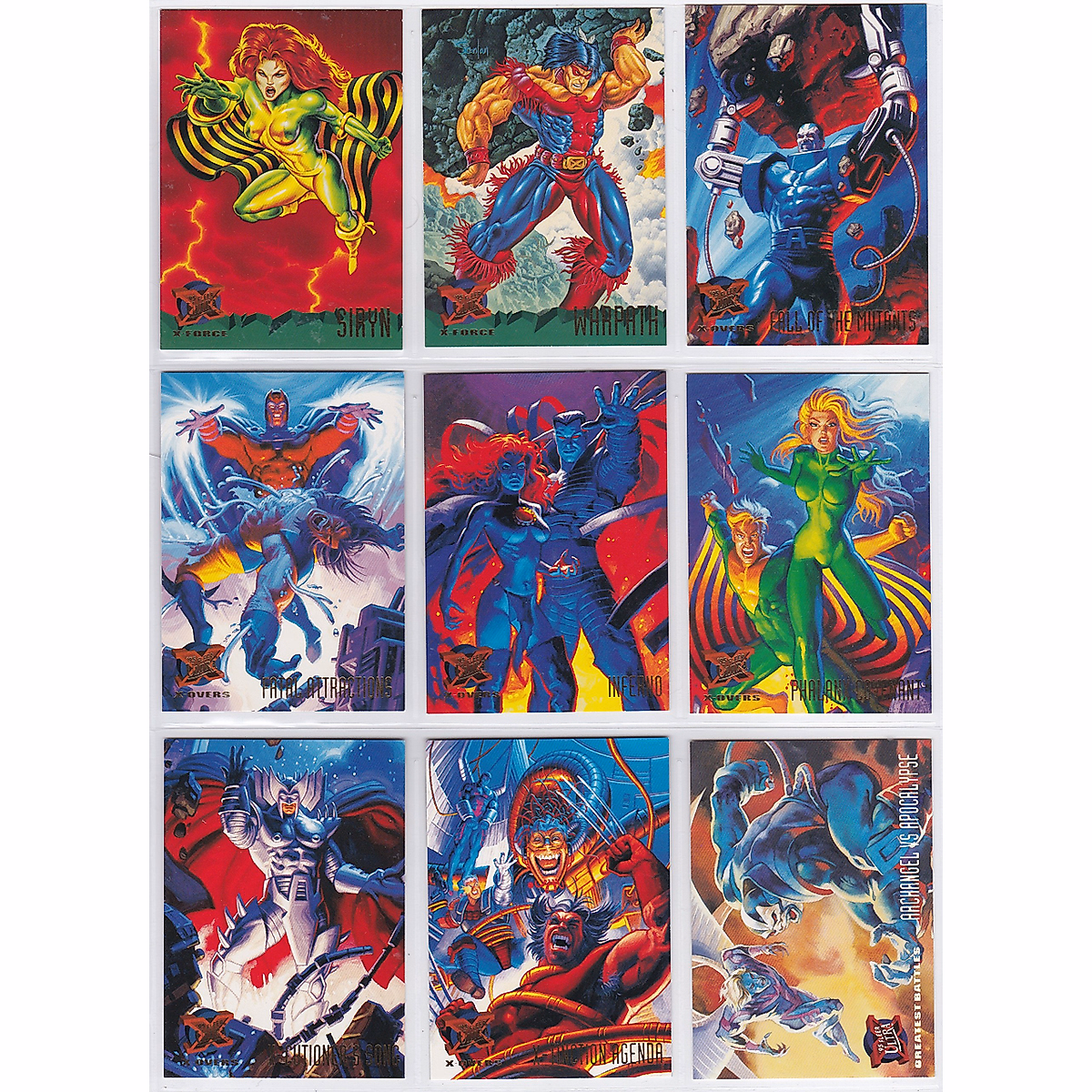 X-Men Fleer Ultra 1995 Complete 150 Card Trading Card Set