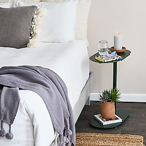 Main + Mesa Modern Adjustable C-Table, Dark Green