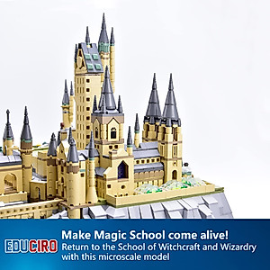 Under the Baubles Educiro Hogs Magic Castle Building Sets, (6862 Pieces) Adults Sets Challenging Wizarding World, 23-Inches Collectible Display Building Toy Set for Kids, Boys, and Girls Ages 16+