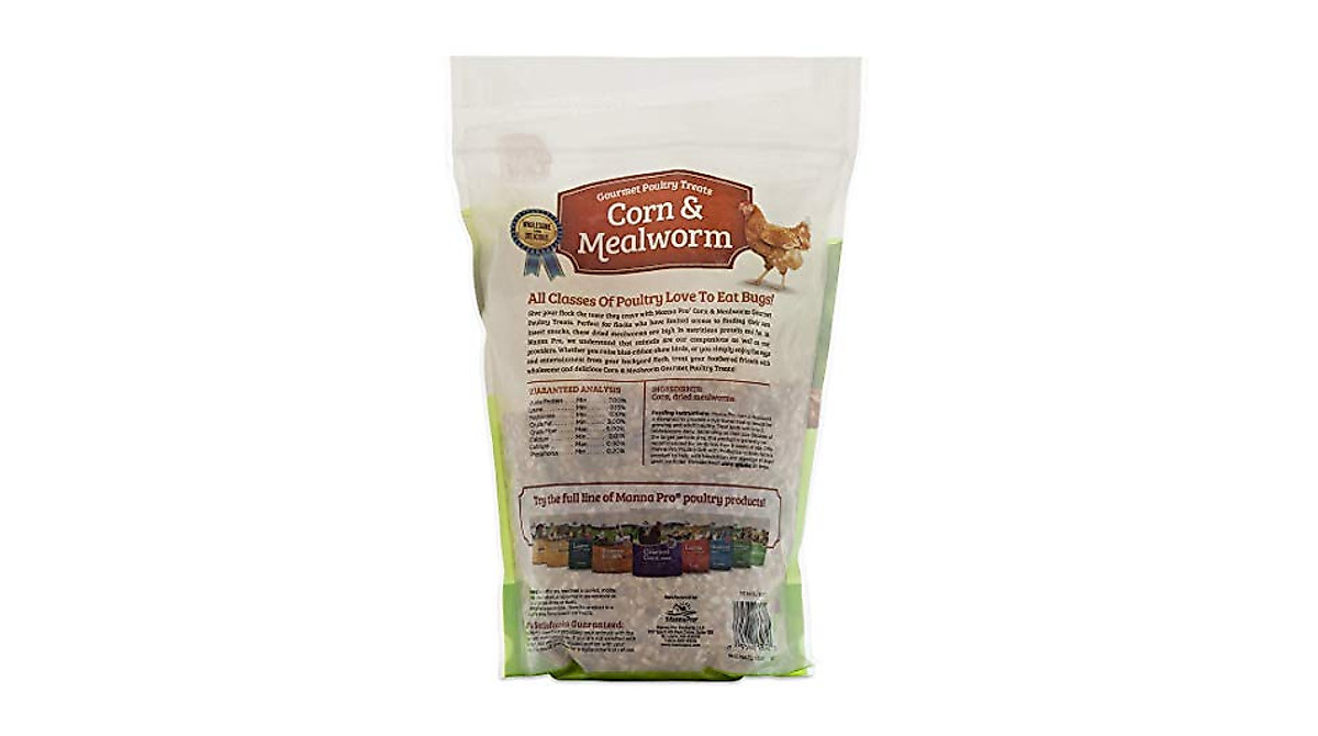 Manna Pro Mealworm Treats for Poultry | 2 lb Blend